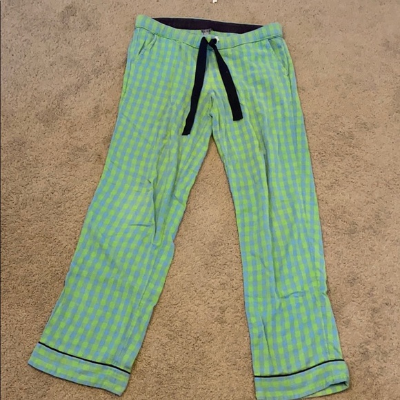 aerie | Intimates & Sleepwear | Aerie Green And Blue Checkered Pajama ...